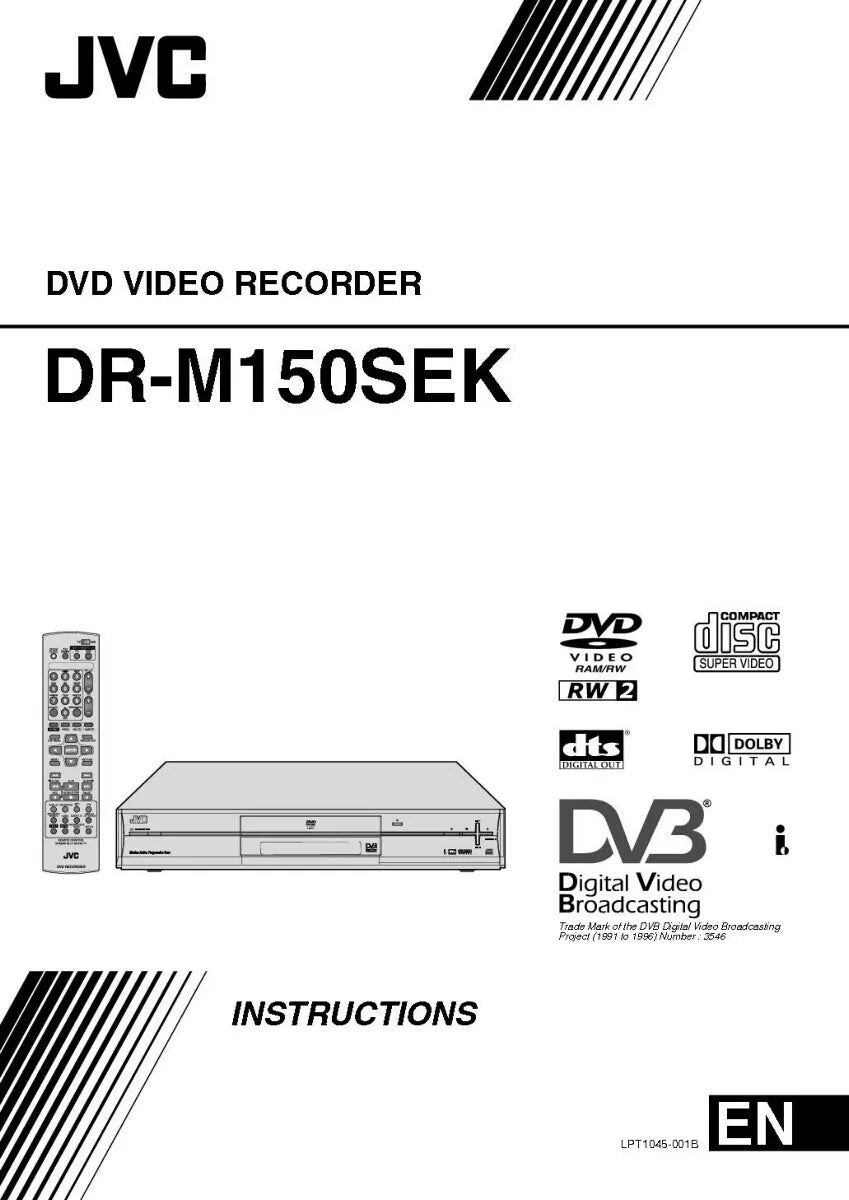 JVC DR-M150SEK DVD Recorder Owners Instruction Manual – TekRevolt