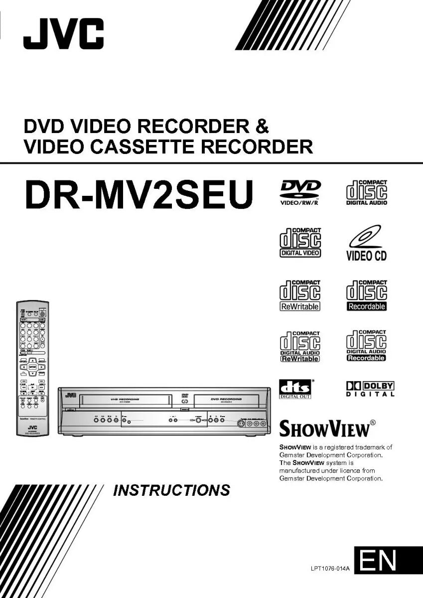JVC DR-MV2SEU DVD Recorder Owners Instruction Manual – TekRevolt