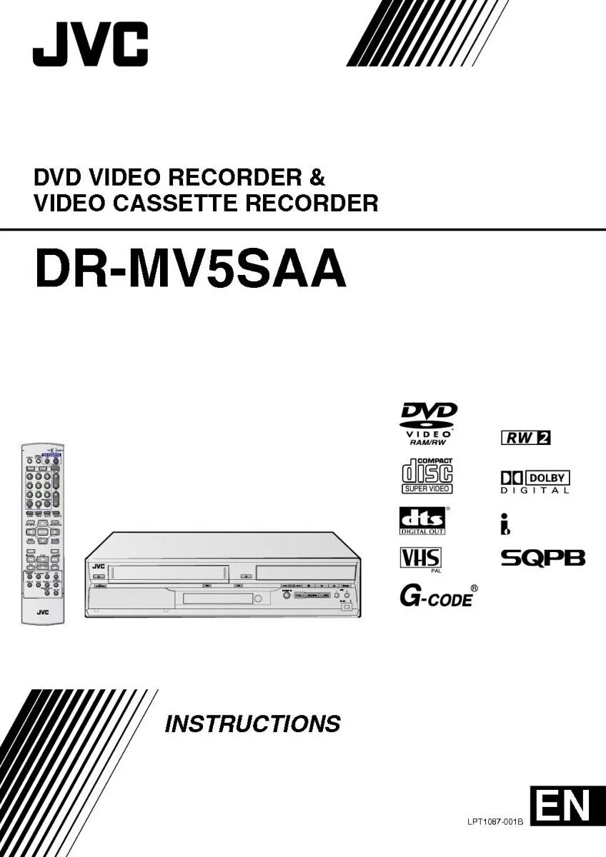 JVC DR-MV5SAA DVD Recorder Owners Instruction Manual – TekRevolt