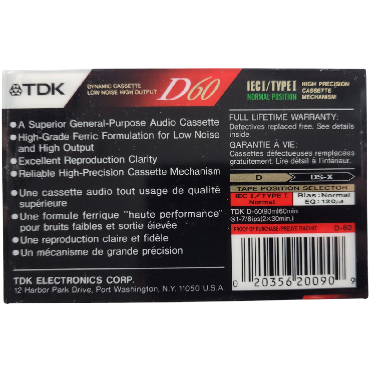 TDK D60 Audio Cassette Tape – TekRevolt