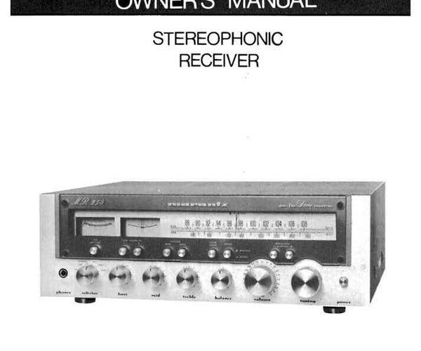 Marantz Stereo Receiver Manuals – TekRevolt