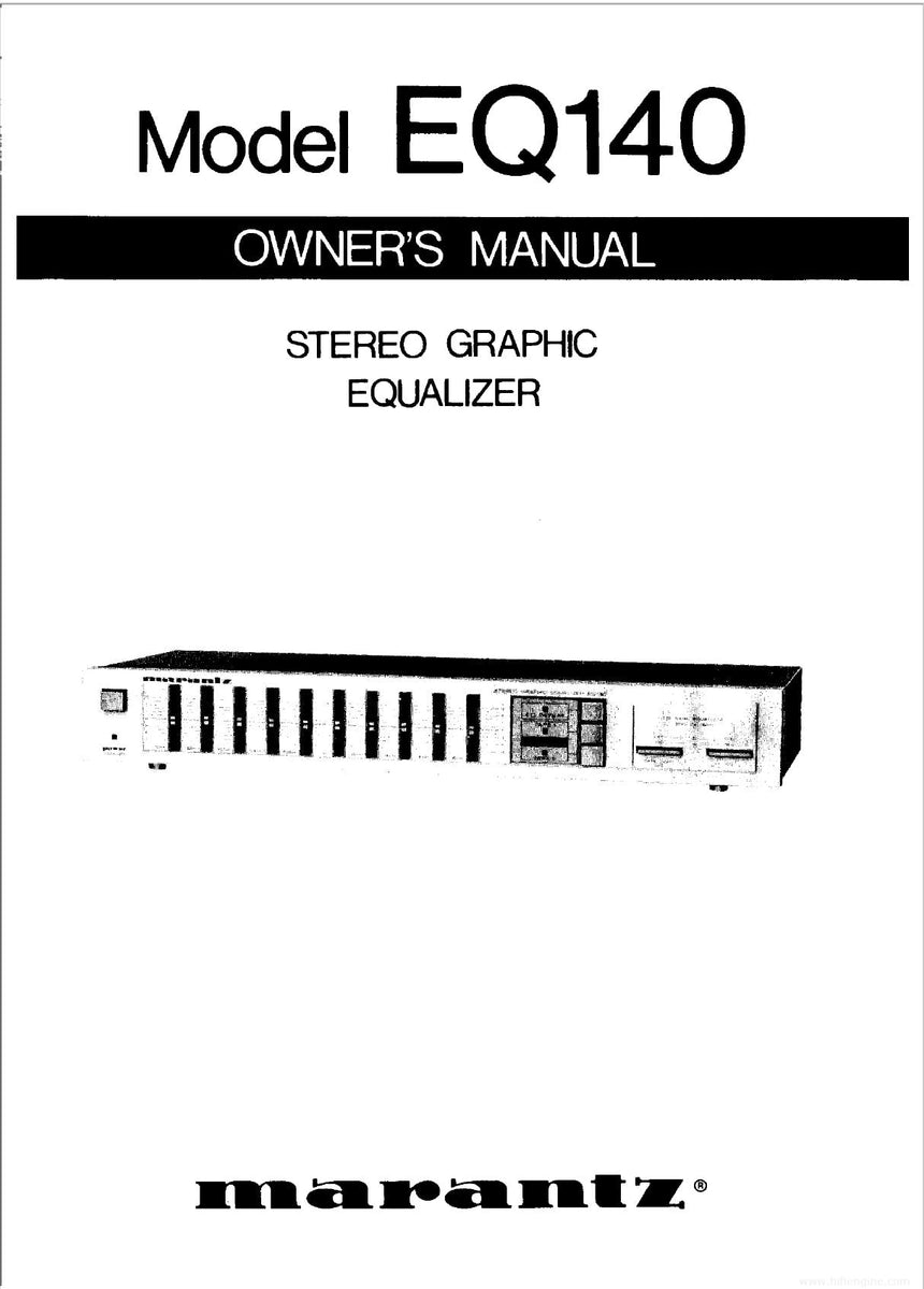 Marantz Equalizer Manuals – TekRevolt