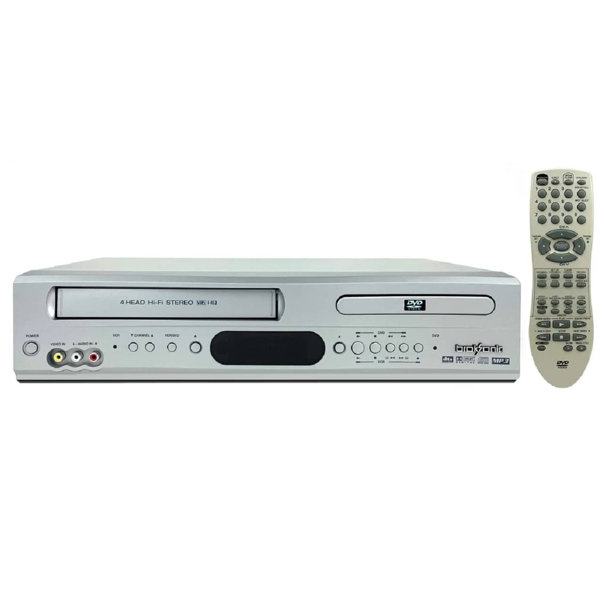 Refurbished BrokSonic DVCR-810 DVD VCR Combo Player – TekRevolt