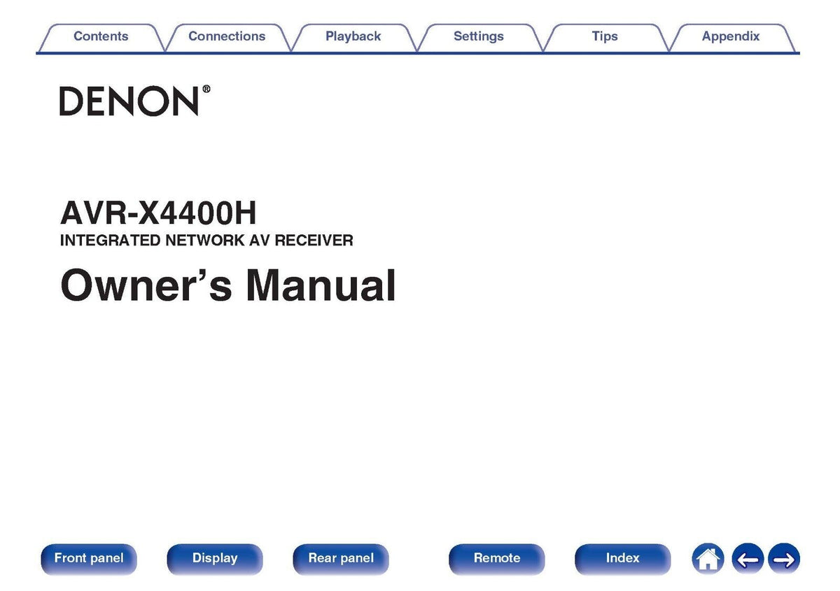 All Denon Receiver Manuals available to ship same day. – TekRevolt