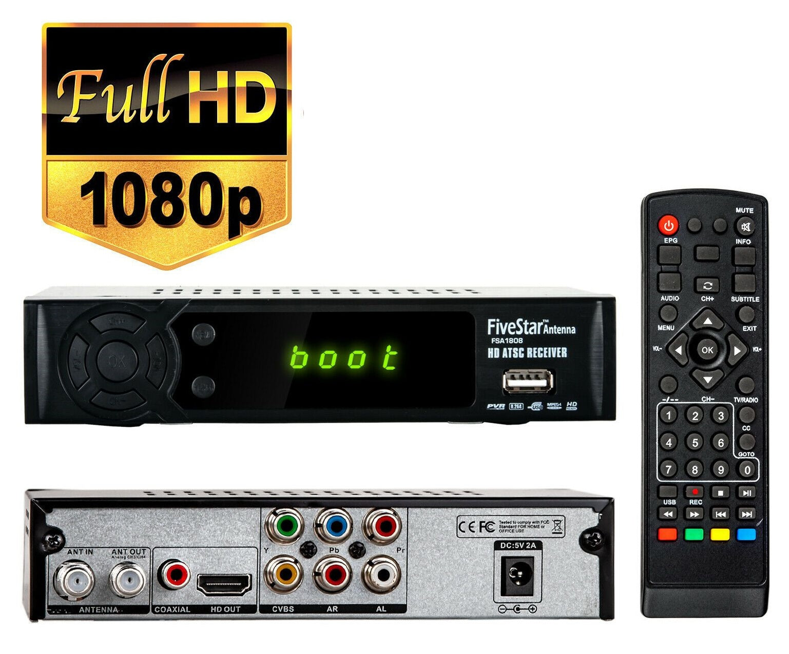 Digital Tuner Converter Box - Converts Digital Broadcasts to your ...