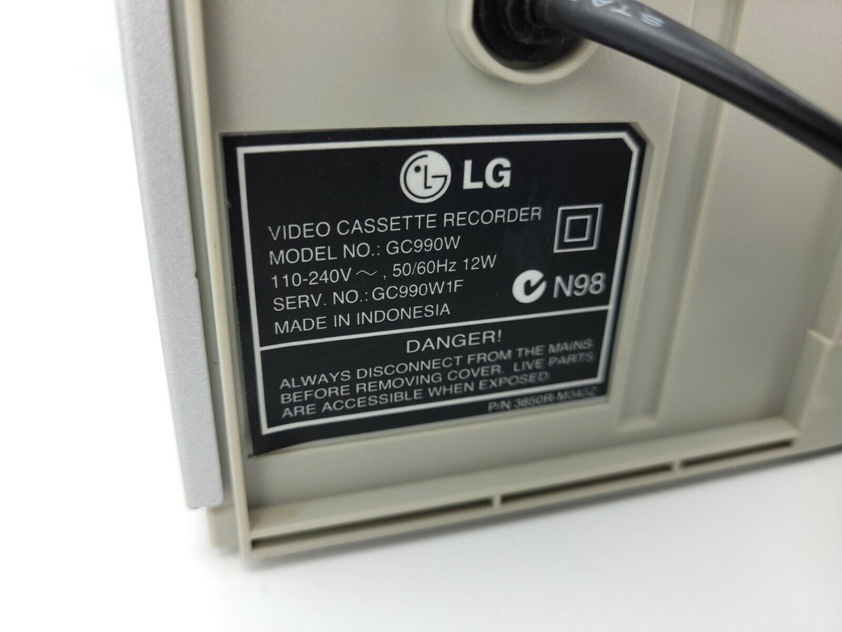 LG GC990W PAL VCR VHS 6 Head HiFi Stereo + NTSC Playback – TekRevolt