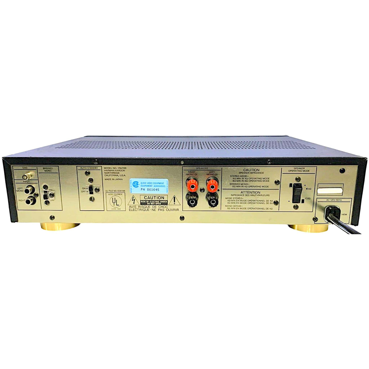 Harman Kardon PA 2100 Signature Series Amplifier – TekRevolt