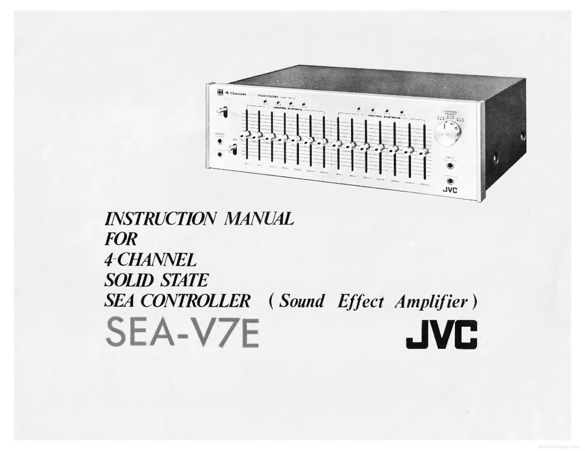 JVC SEA V7E 4 Channel SEA Controller Owners Instruction Manual – TekRevolt