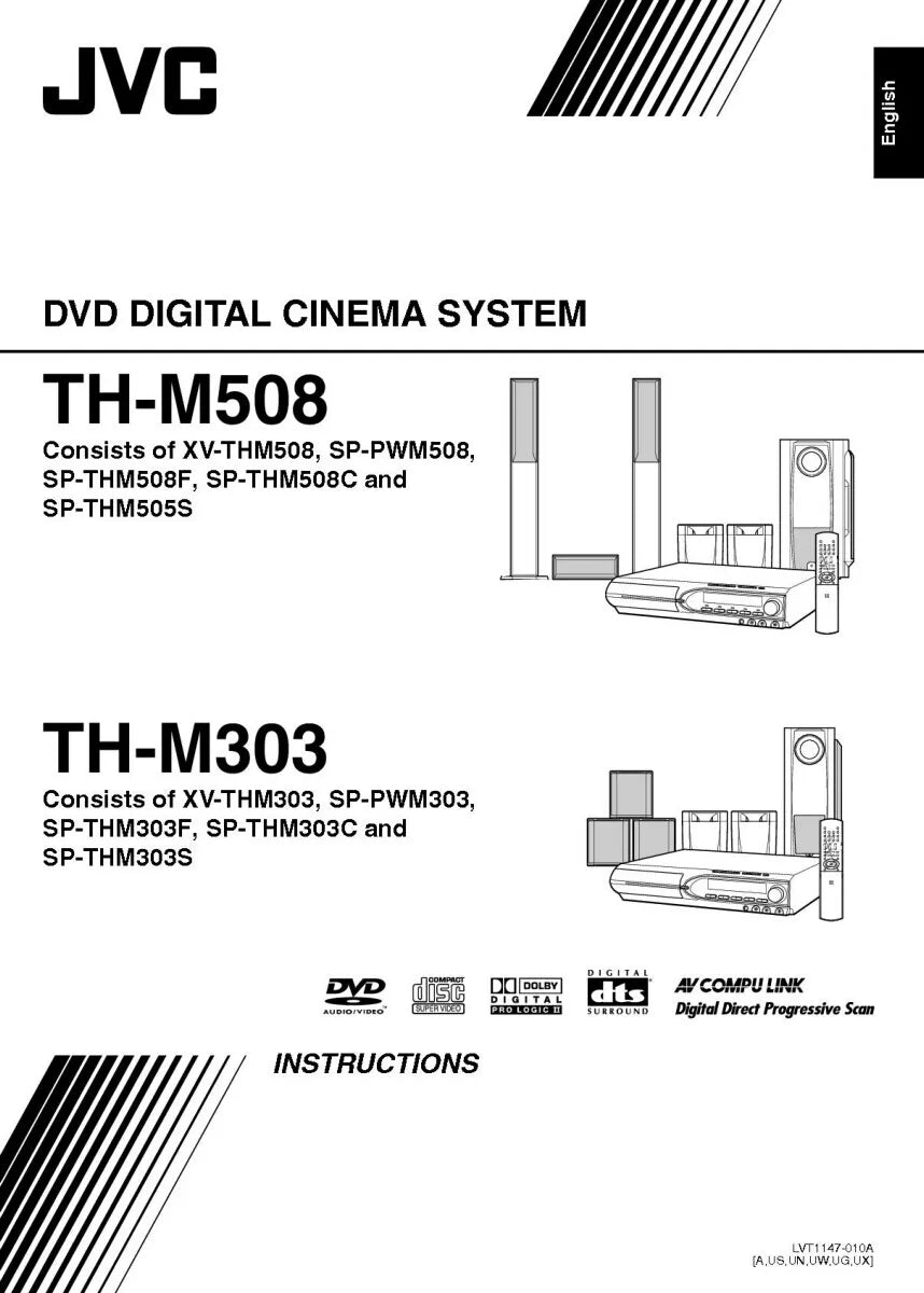 JVC TH-M303 TH-M508 XV-THM303 XV-THM508 System Owners Manual – TekRevolt