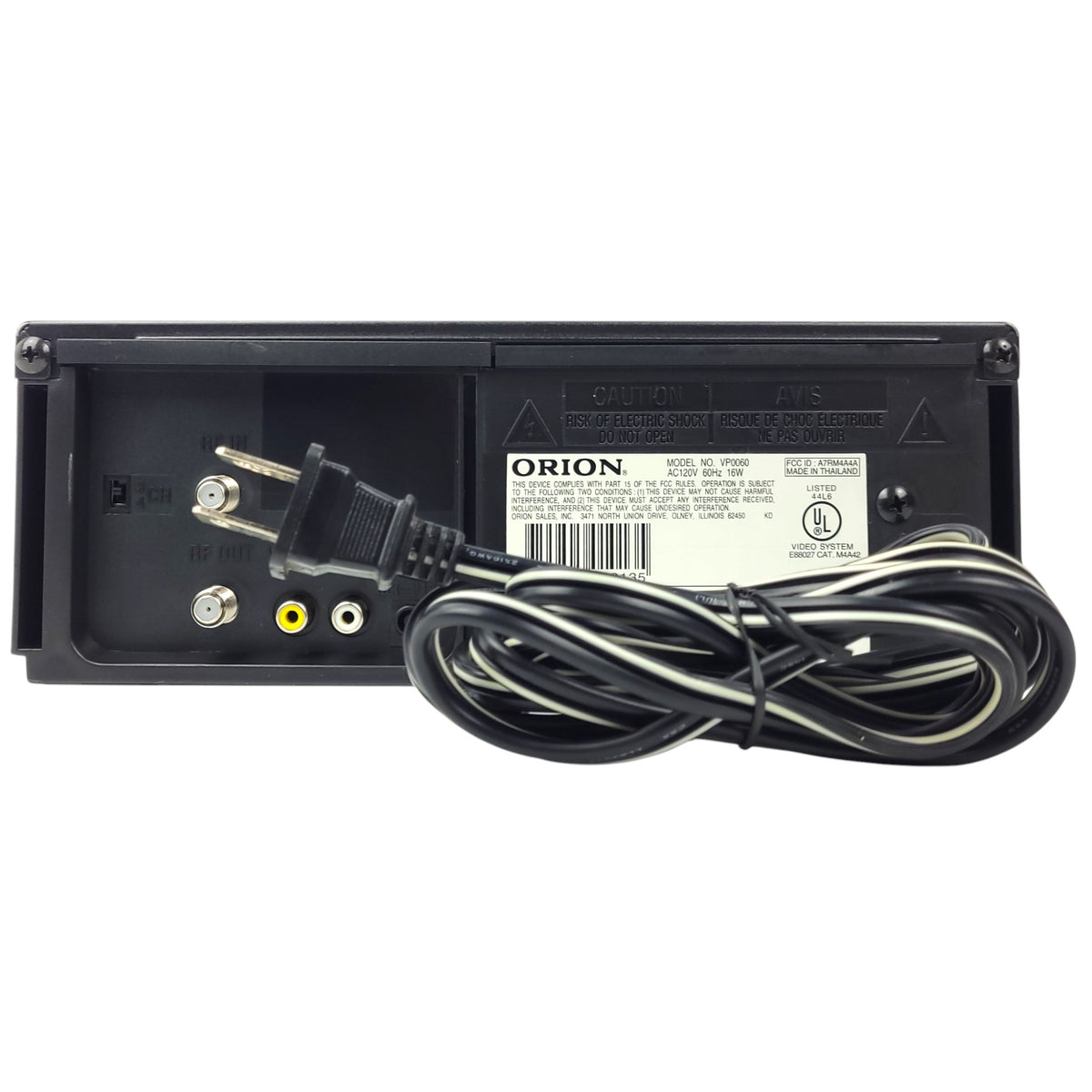 Orion VP0060 Compact VCR VHS Player – TekRevolt