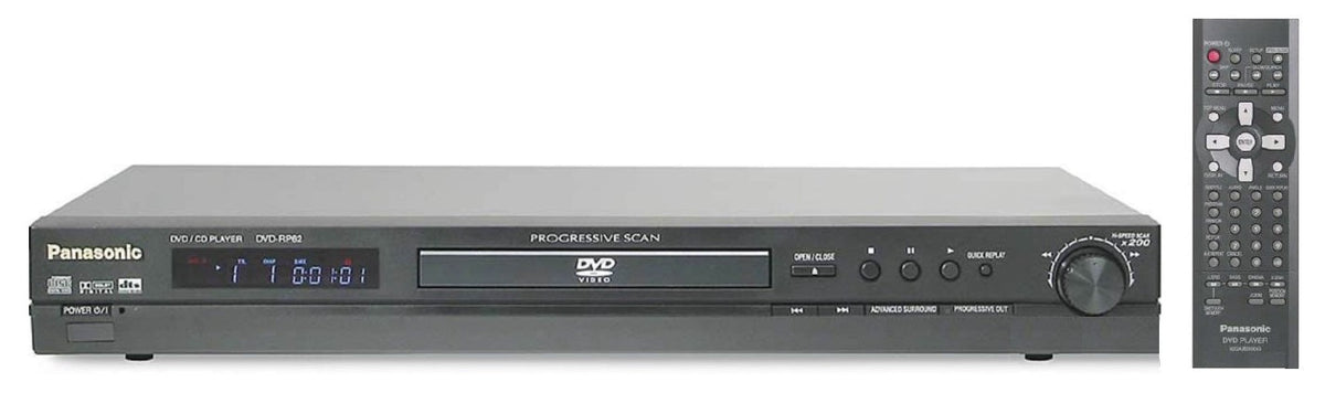 Panasonic DVD-RP62 Progressive-Scan DVD Video CD/CD Player – TekRevolt