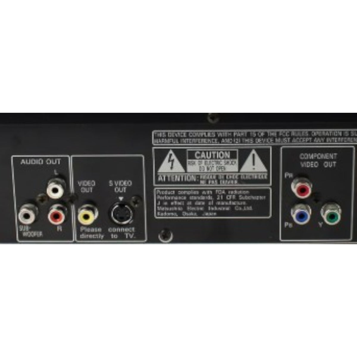 Panasonic DVD-RV30 DVD/CD Player Surround Sound (Black) – TekRevolt