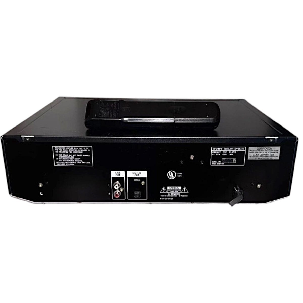 Sony CDP-CE235 - 5 Disc CD Carousel Changer Player – TekRevolt