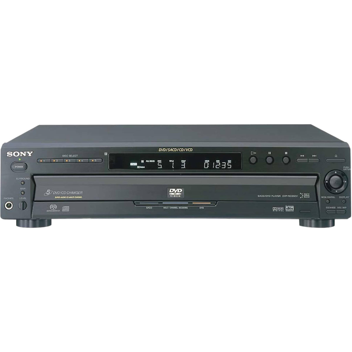 Sony DVP-NC650V 5-disc carousel DVD/CD/SACD changer player – TekRevolt
