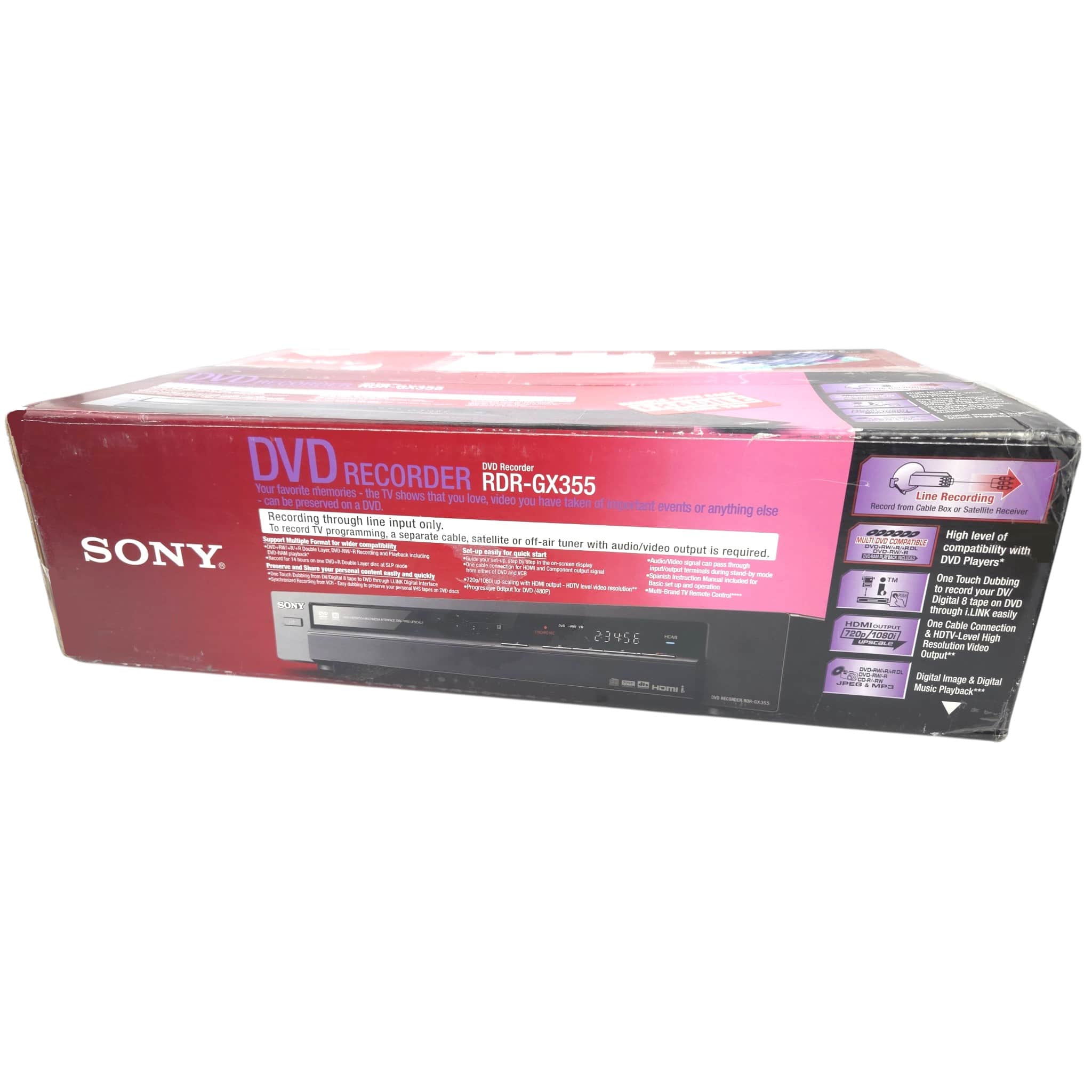 Sony RDR-GX355 DVD Recorder – New in Box – TekRevolt