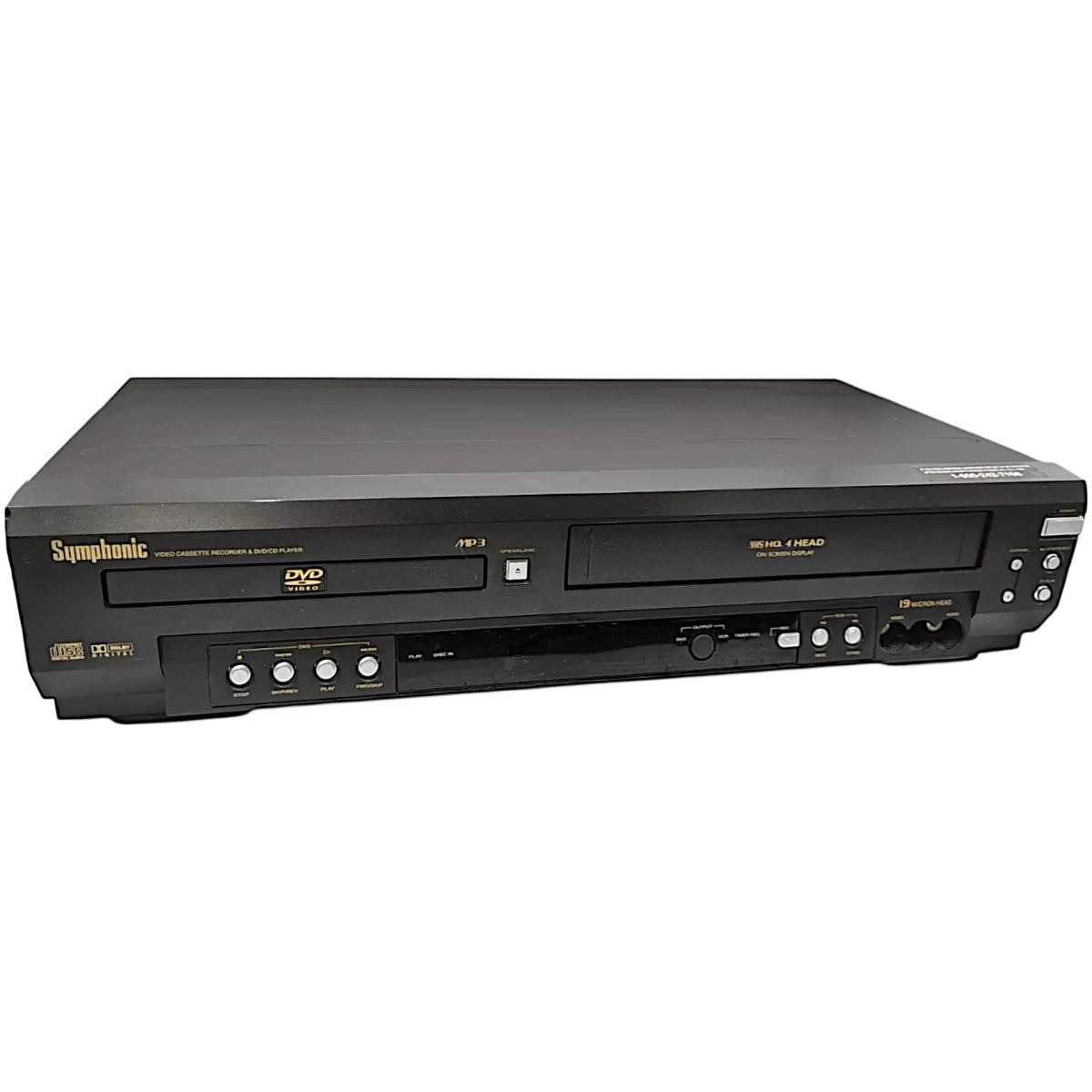 Symphonic WF803 4-Head VCR VHS Player | Refurbished with Remote – TekRevolt