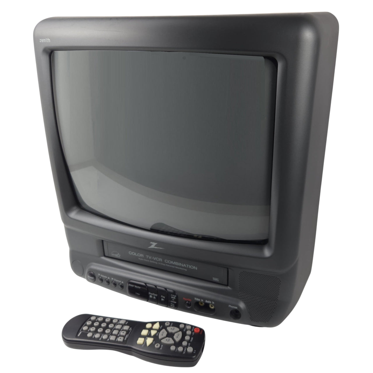 Zenith TVBR1342Z 13″ CRT TV‑VCR Combo – Vintage VHS Ready – TekRevolt