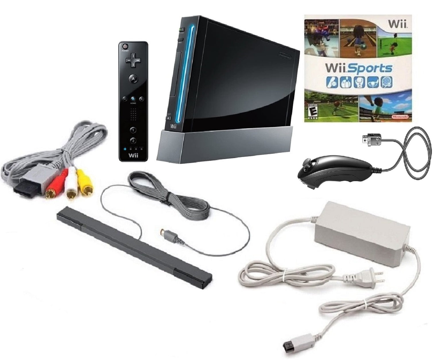 Nintendo Wii Black Video Game Console Bundle – TekRevolt