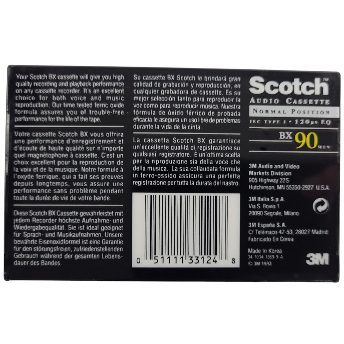Scotch Blank audio Cassette Tape 90 – TekRevolt