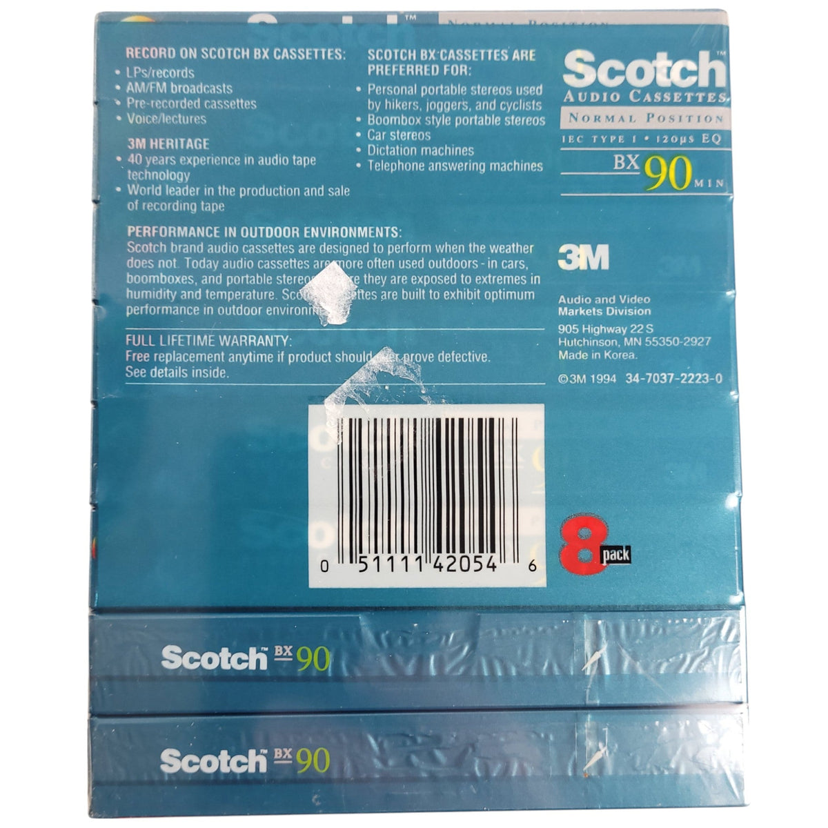 Scotch Blank Cassette Tape 8 pack – TekRevolt