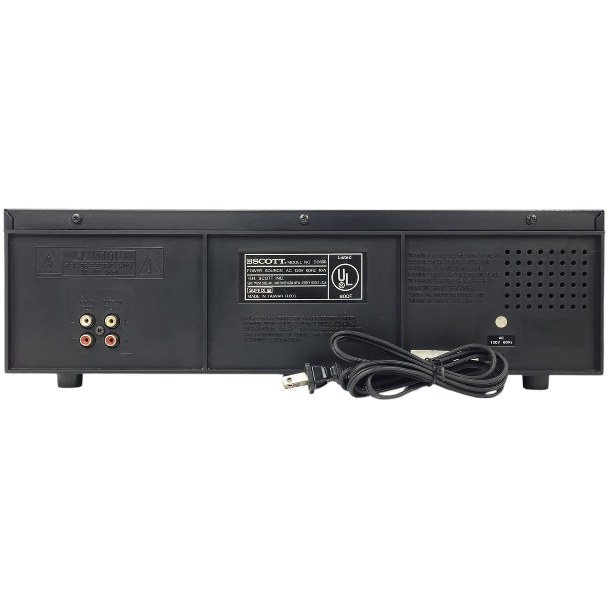 SCOTT DD-660 Stereo Dual Cassette Deck Recorder Player – TekRevolt