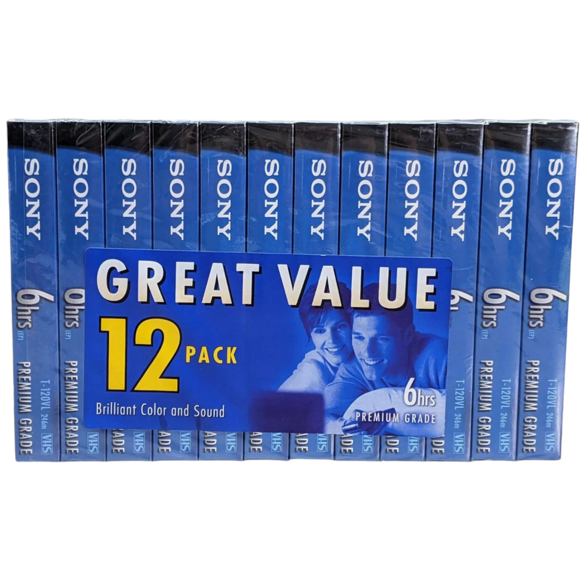 Sony Blank VHS Tape 6-hour Premium Grade T-120 12 Pack – TekRevolt
