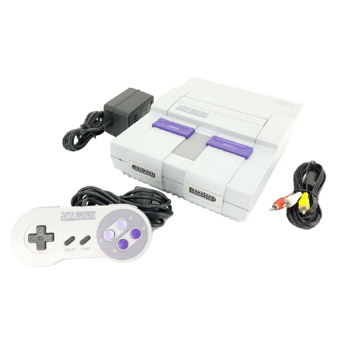 Original Super Nintendo SNES System Console Bundle - Authentic OEM ...